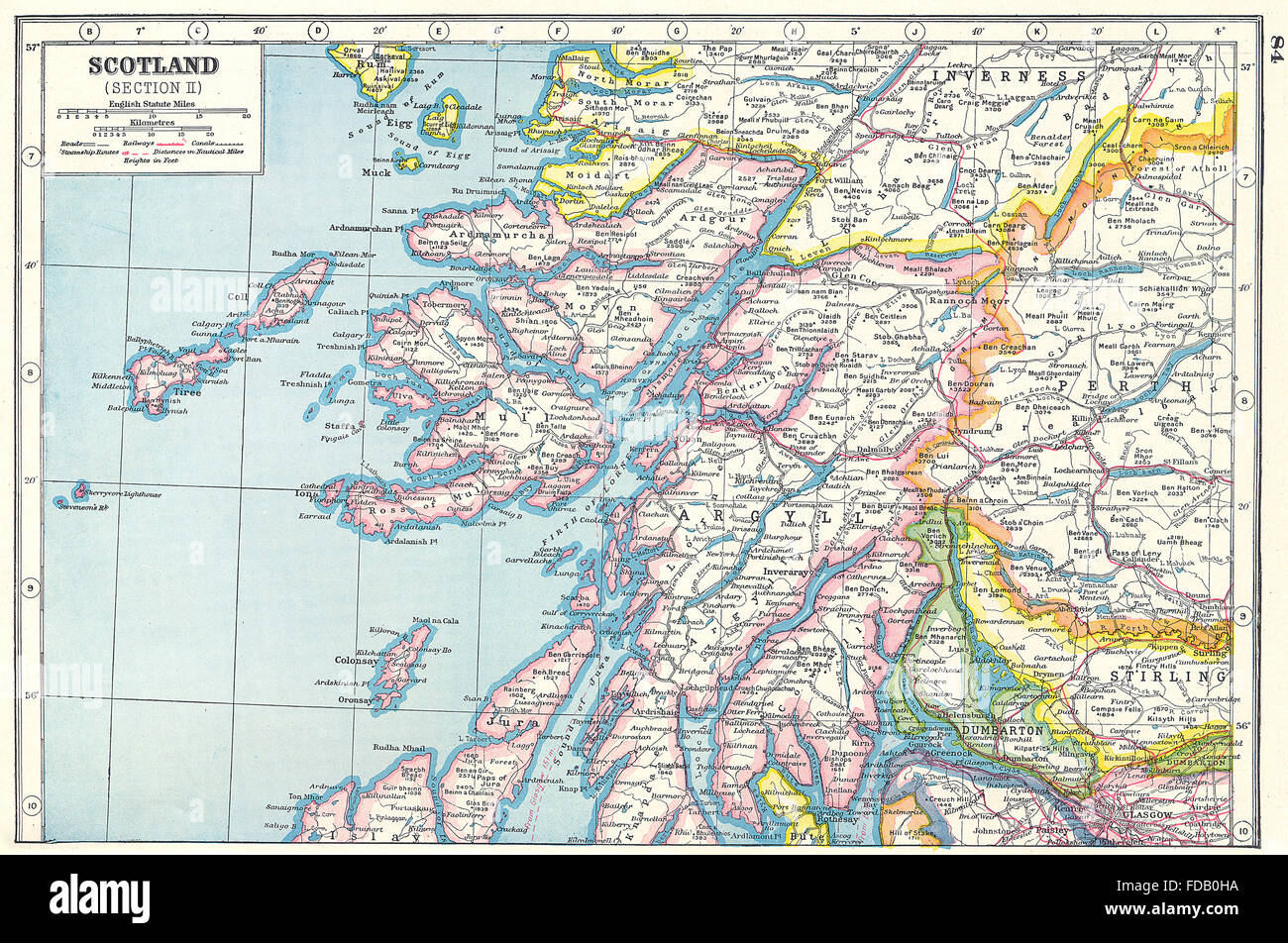 Dumbarton map hi-res stock photography and images - Alamy