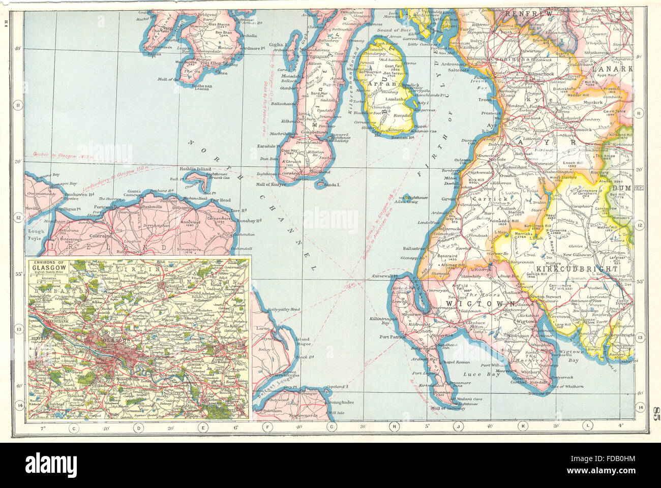 Wigtown map hi-res stock photography and images - Alamy