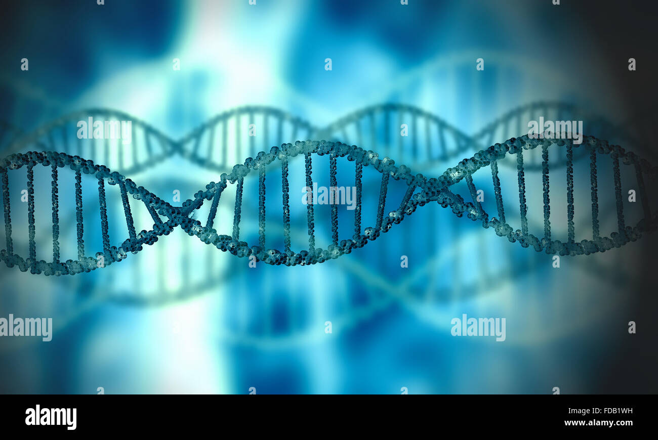 Biochemistry background concept with high tech dna molecule Stock Photo ...