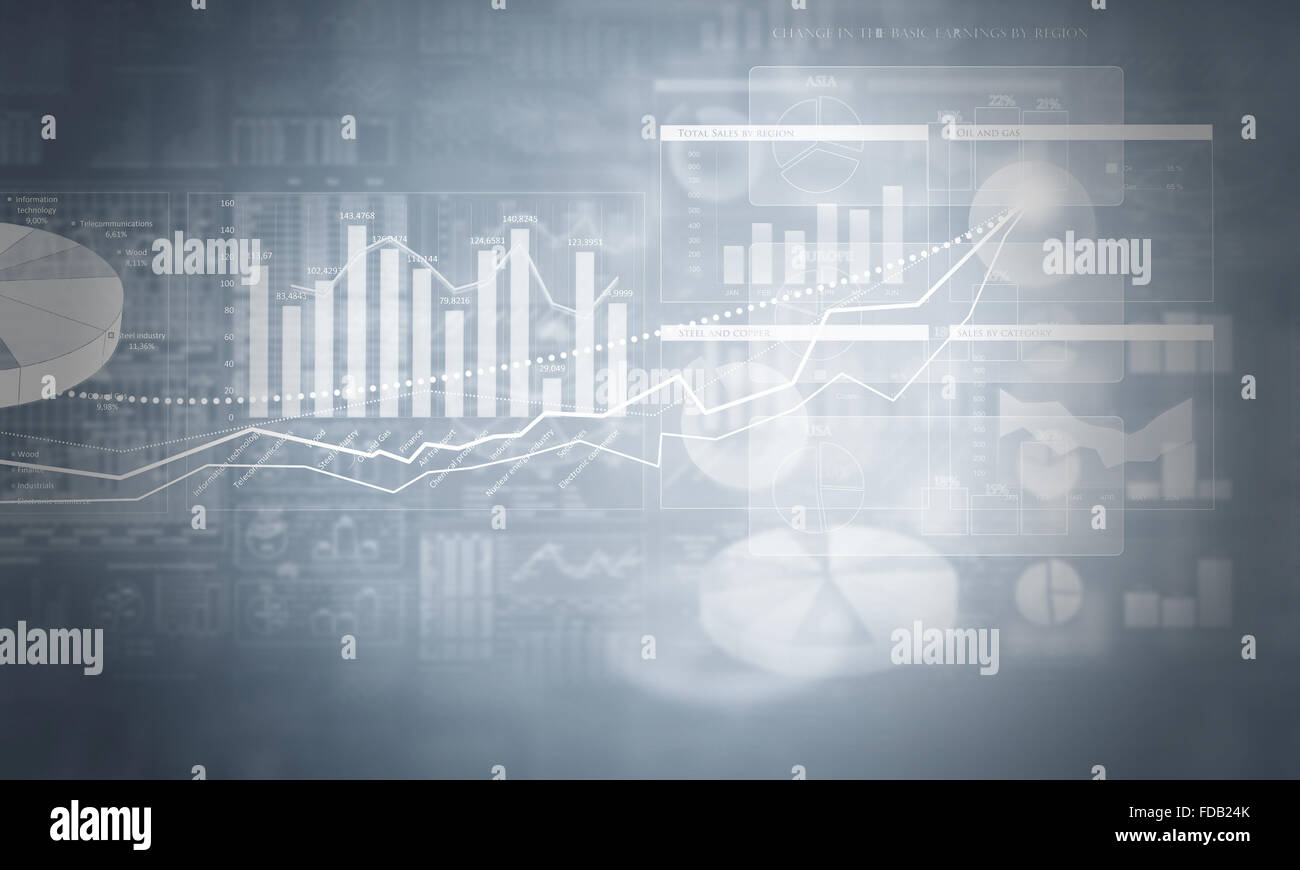 Business financial background image with profits and gains Stock Photo ...