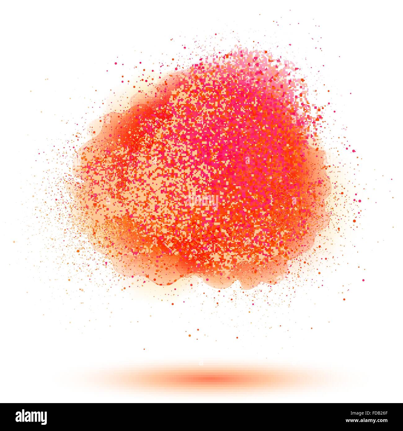 Powder paint explosion red background Stock Vector Images - Alamy
