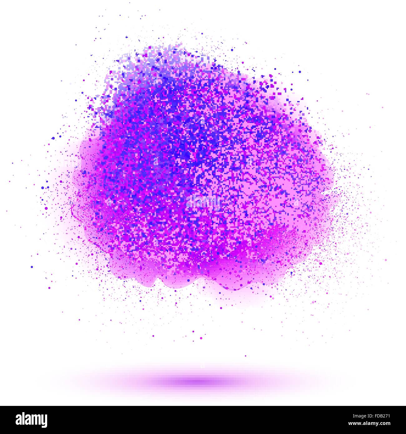 Paint powder vector cloud isolated on white background Stock Vector ...