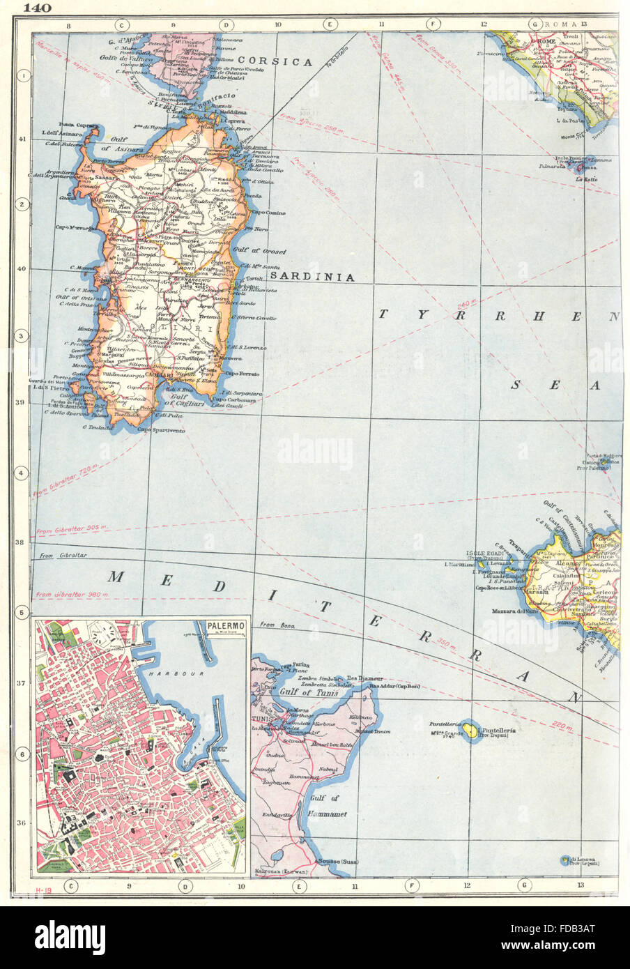 Old map of sardinia hi-res stock photography and images - Alamy