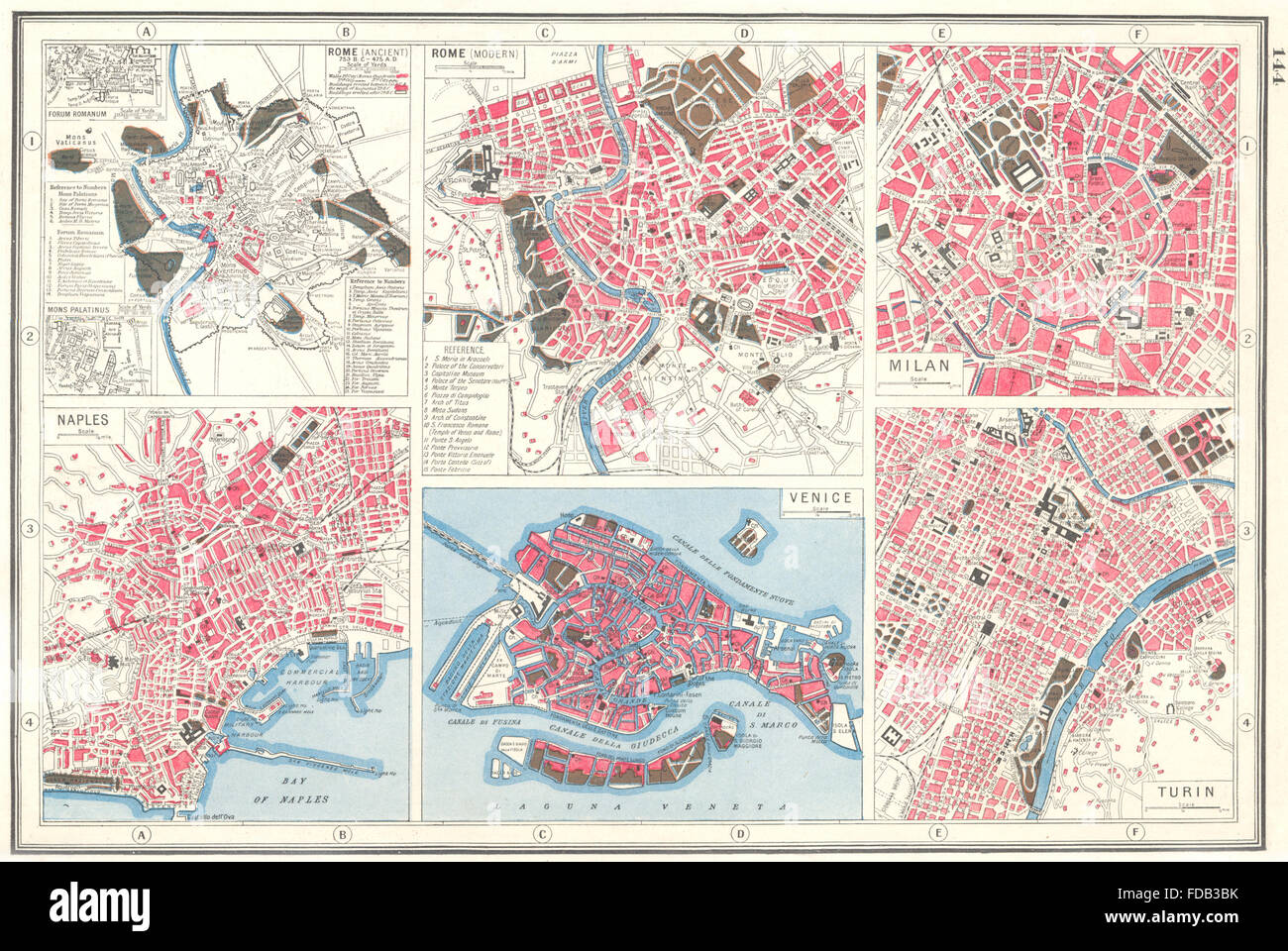 Modern rome map hi-res stock photography and images - Alamy