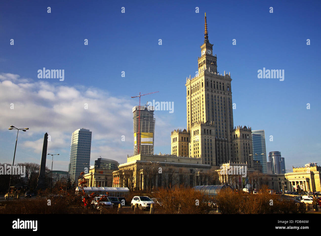 Building of Palace of Culture and Science in Warsaw, Poland Stock Photo ...