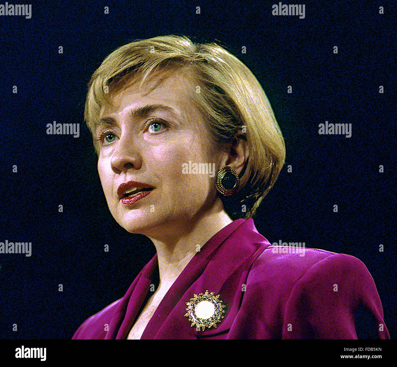 Washington DC., USA, 19th April, 1994 First lady Hillary Rodham Clinton ...