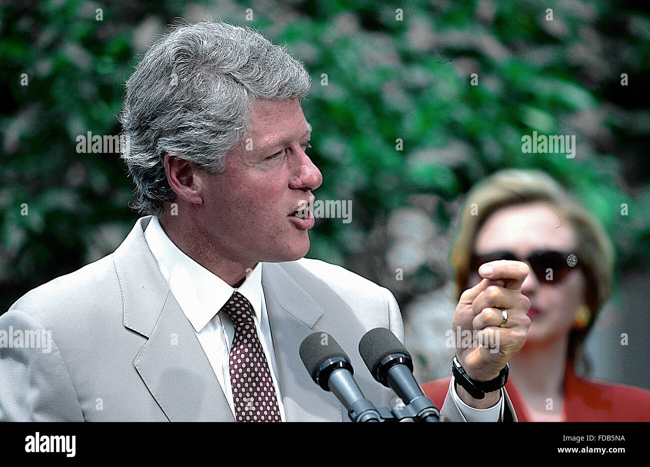 Washington DC. USA, 1993 Portrait of First Lady Hillary Rodham Clinton ...
