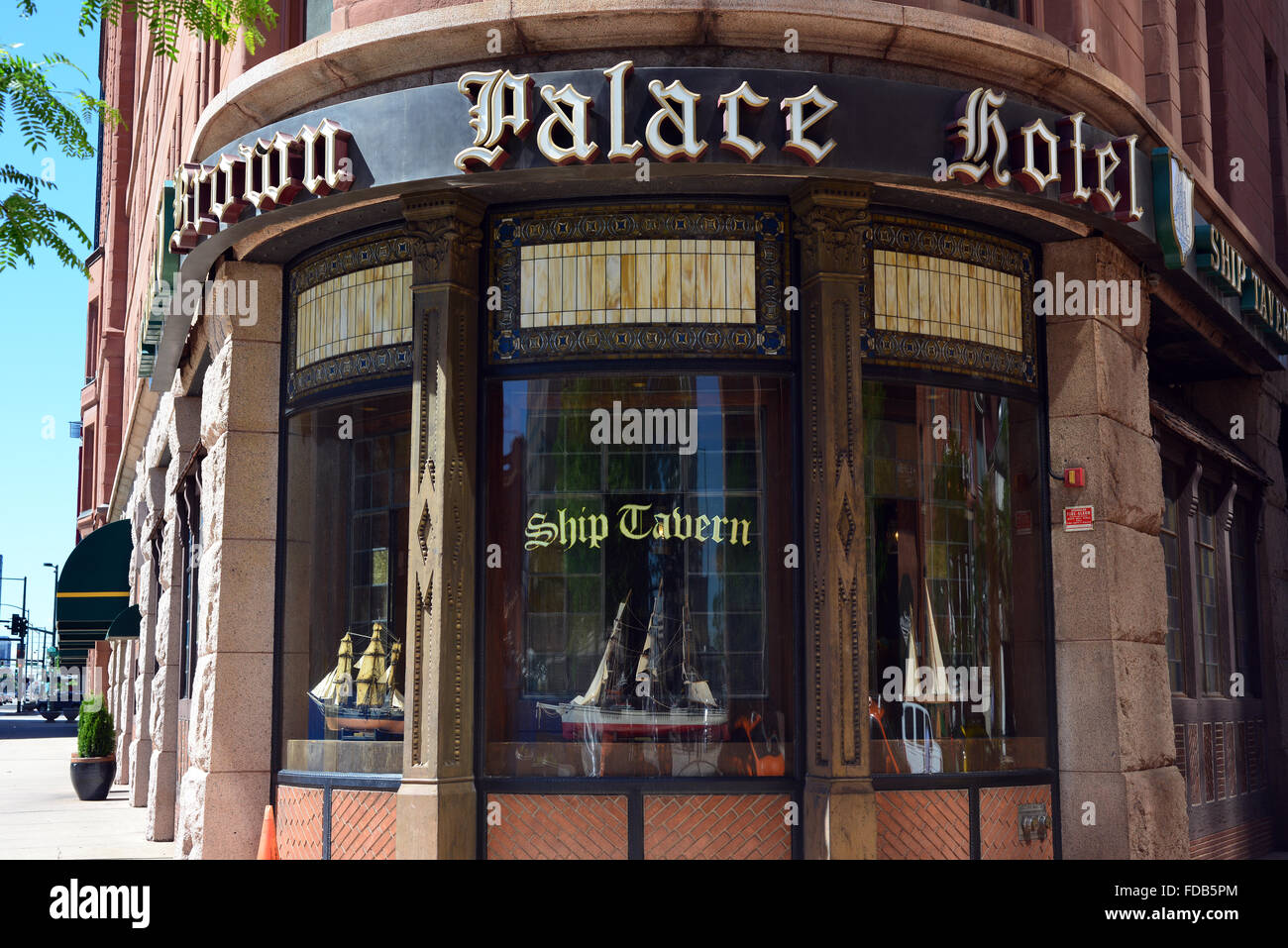 The Ship Tavern at the historic Brown Palace Hotel in downtown Denver ...