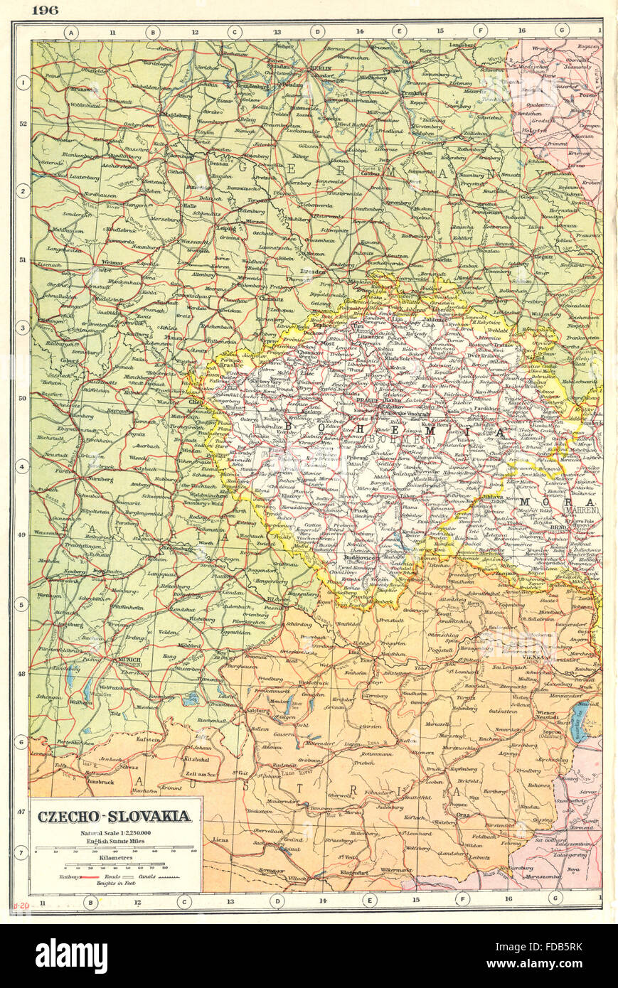 Czechoslovakia map hi-res stock photography and images - Alamy