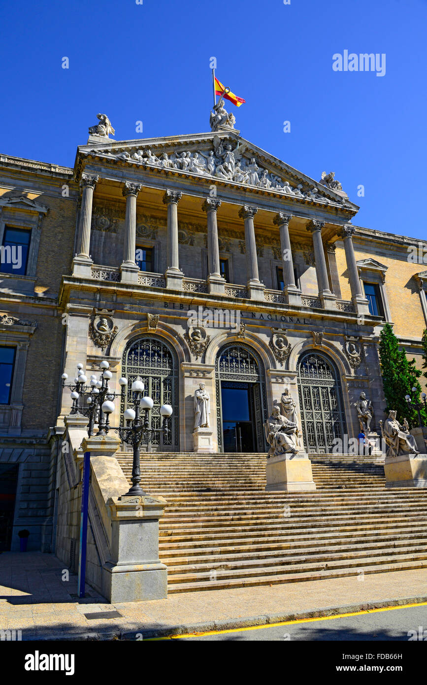 National Library and Museum Madrid Spain ES Stock Photo - Alamy