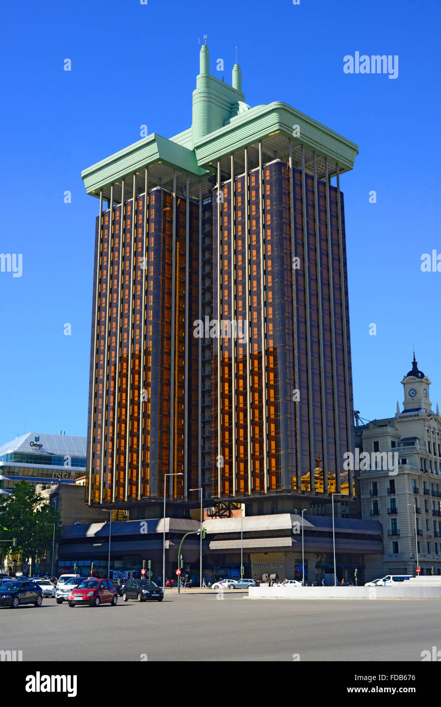 Torre Colon Enchufe Towers Madrid Spain ES Antonio Lamela martinez ...