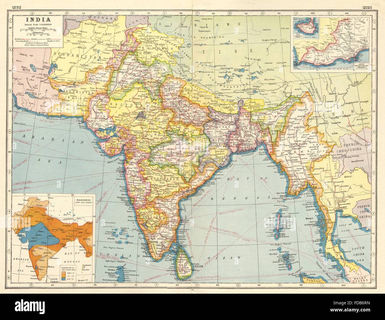 Map of aden hi-res stock photography and images - Alamy