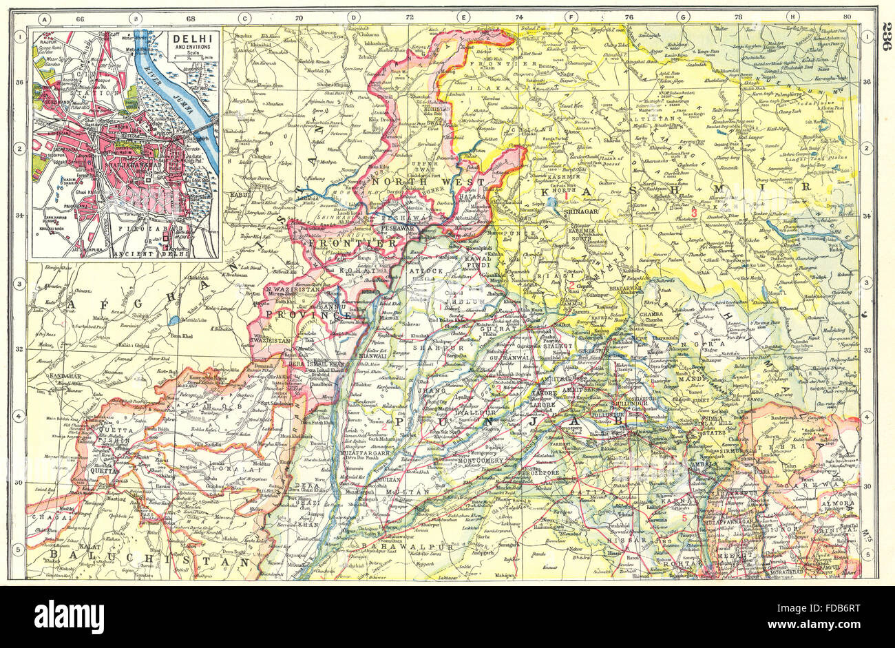 India map 1920 hi-res stock photography and images - Alamy