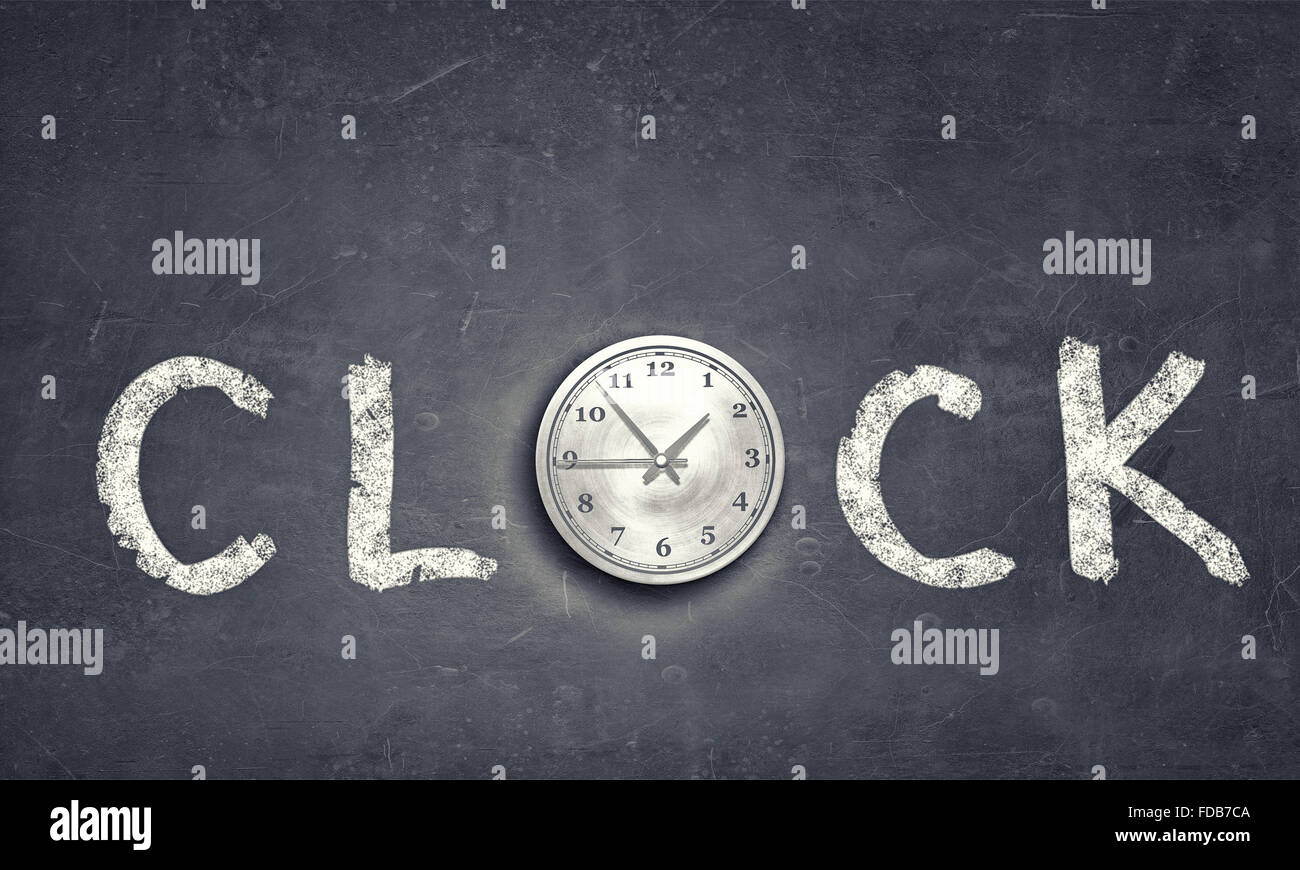 Word clock hi-res stock photography and images - Alamy