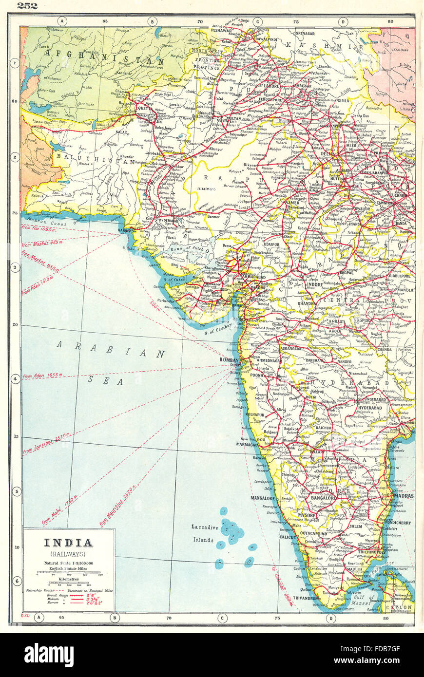 India map 1920 hi-res stock photography and images - Alamy