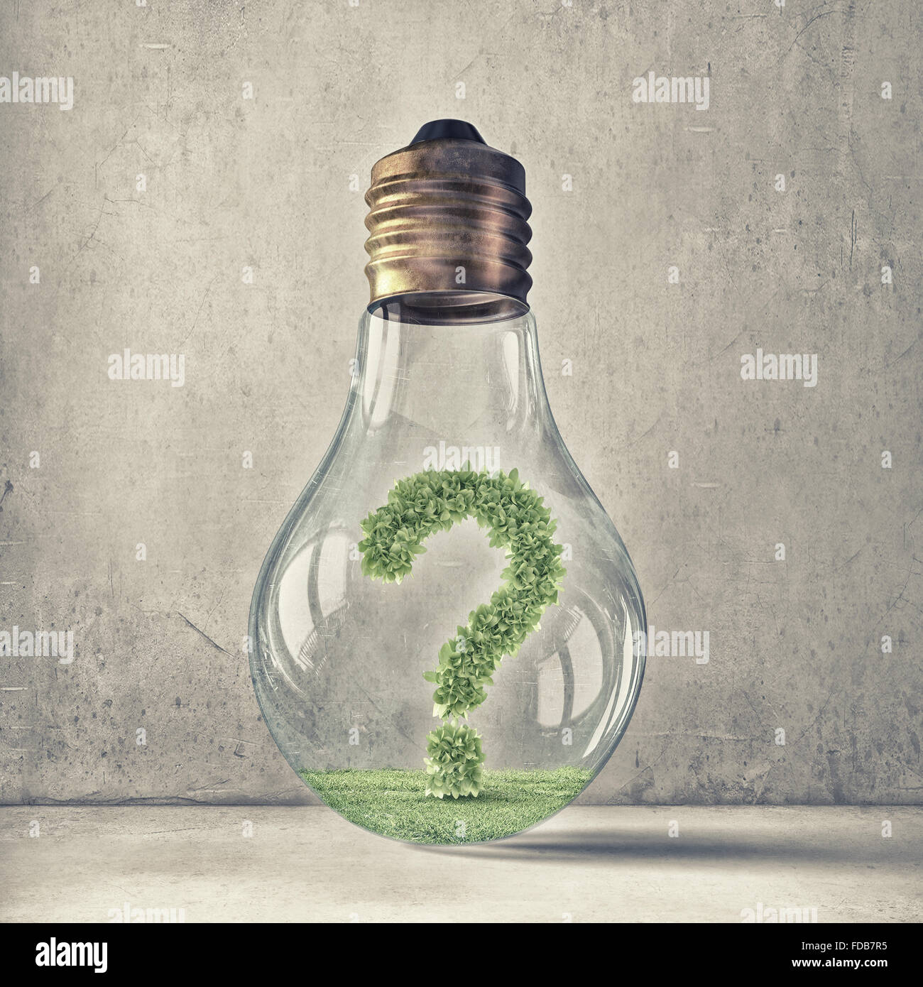Question mark inside light bulb hi-res stock photography and images - Alamy