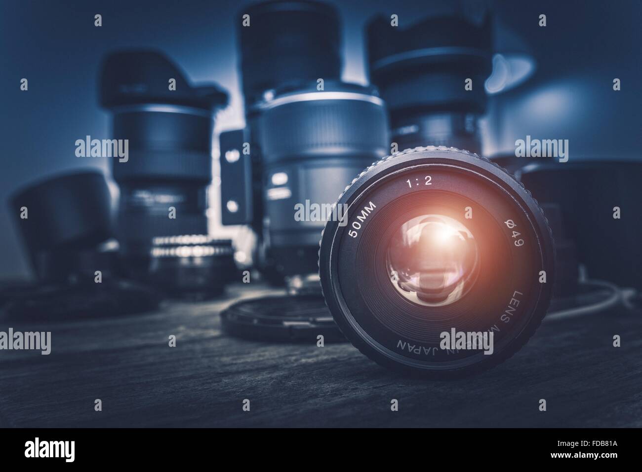 Lens and camera equipment hi-res stock photography and images - Alamy