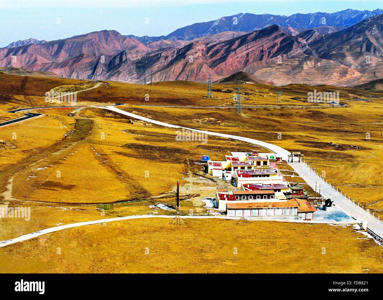Qinghai Province Huangyuan County Riyue Mountain Stock Photo - Alamy