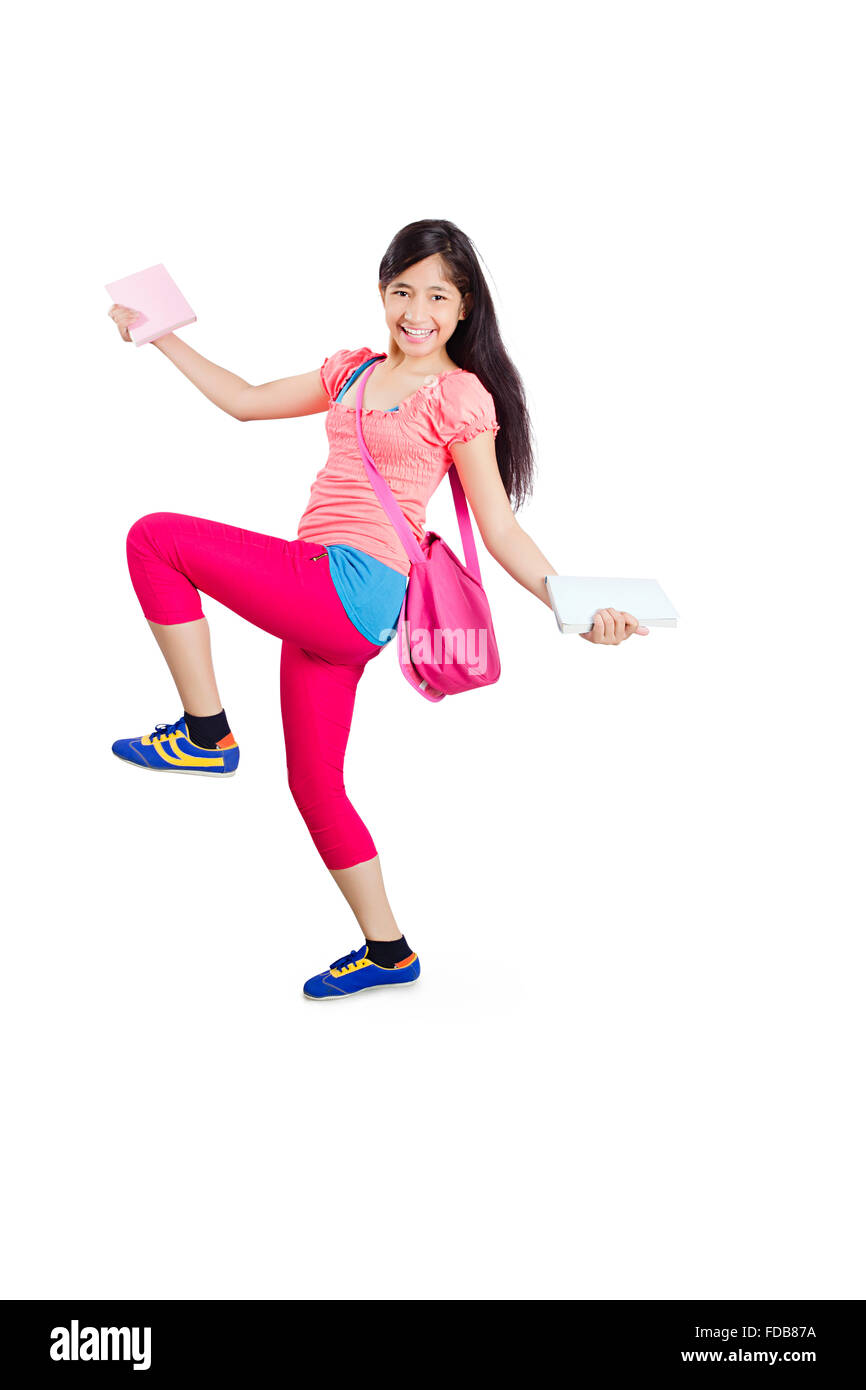 1 Teenager Girl College Student Dancing enjoy Stock Photo - Alamy