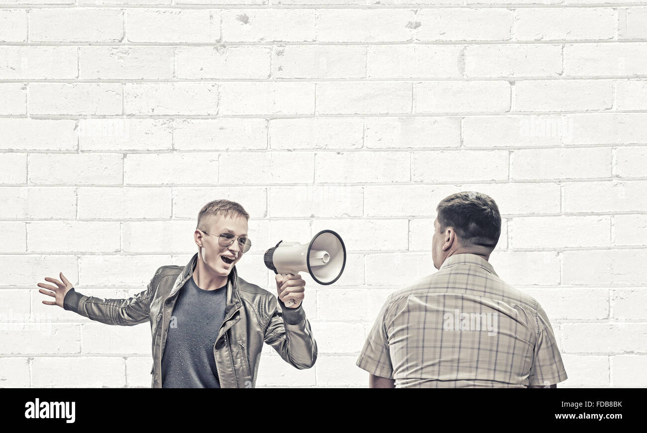 Screaming man aggressively hi-res stock photography and images - Alamy