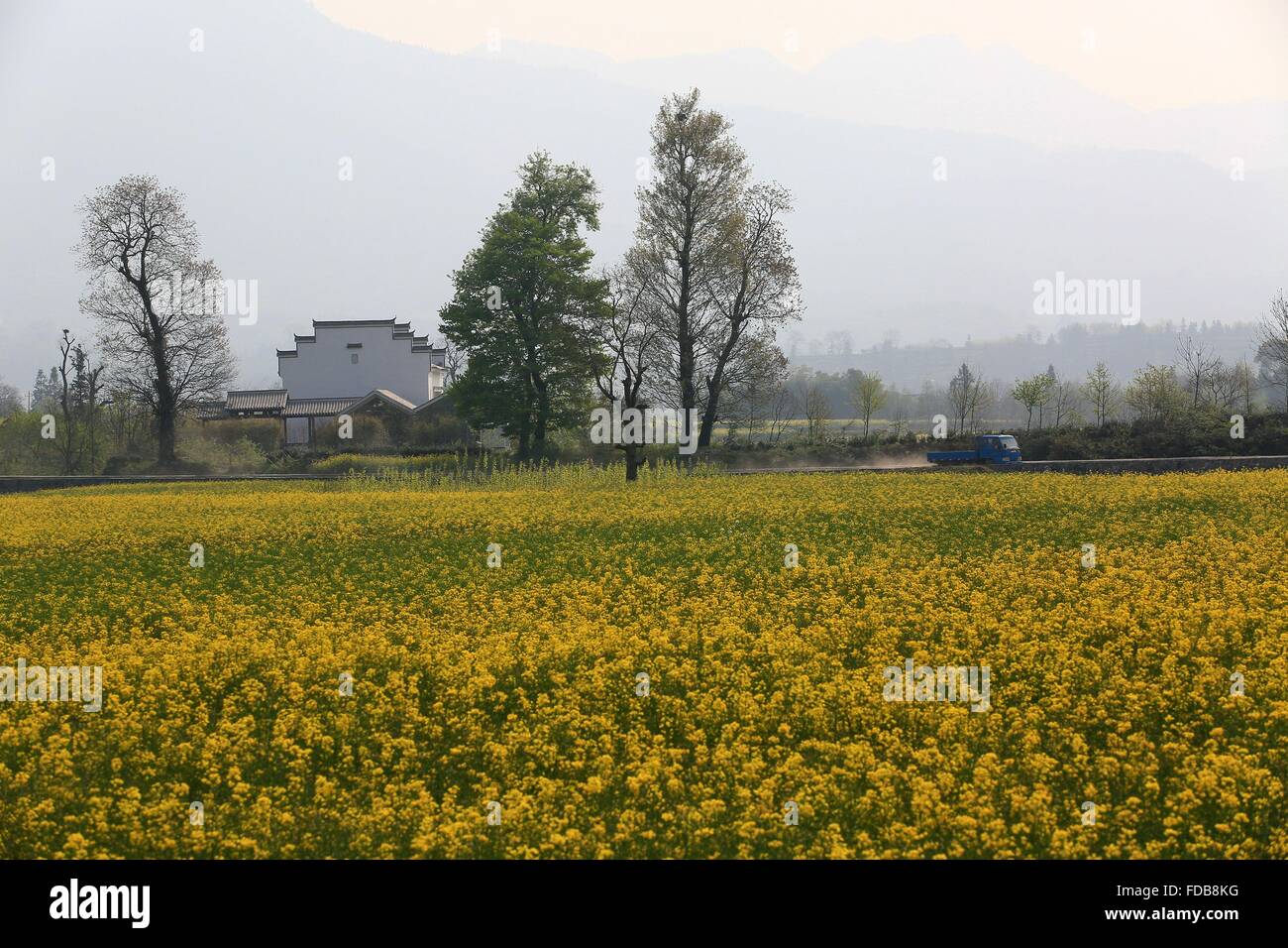 Anhui Province Yi county Lucun Ancient Anhui style architecture Stock ...