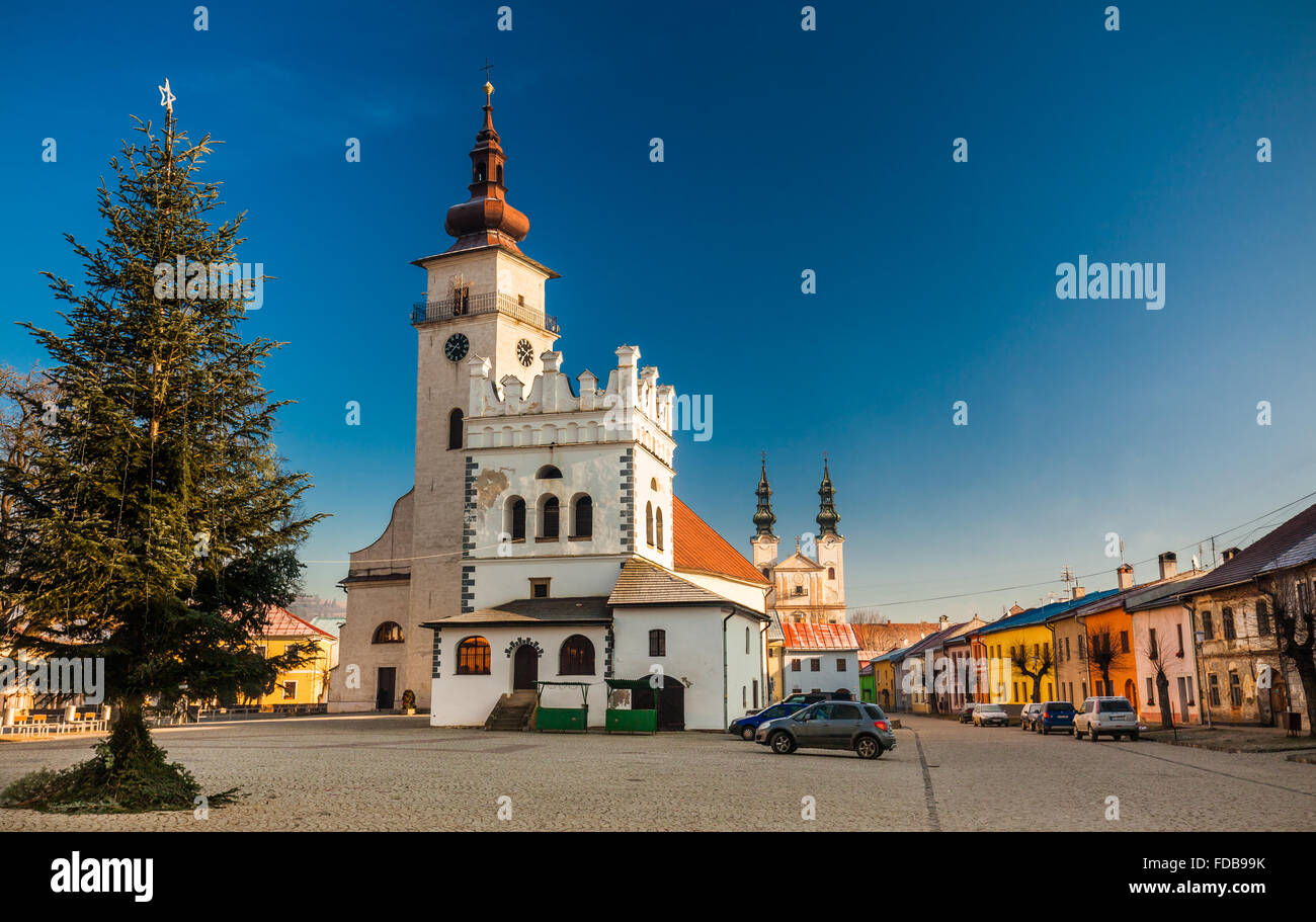 PODOLINEC, SLOVAKIA, 01 JAN 2016: Podolinec is a little historical ...