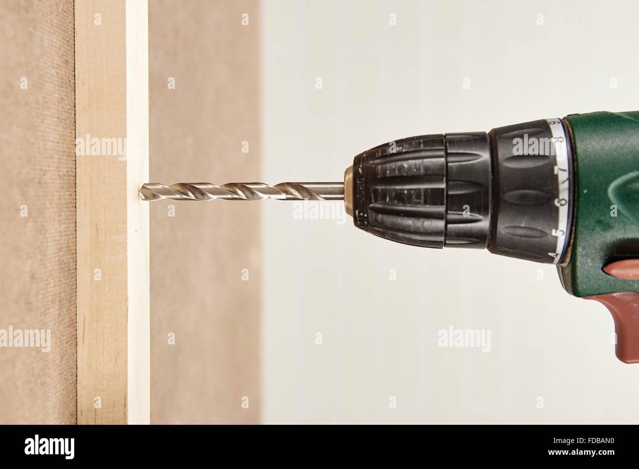 A close up studio photo of a wood drill bits Stock Photo - Alamy