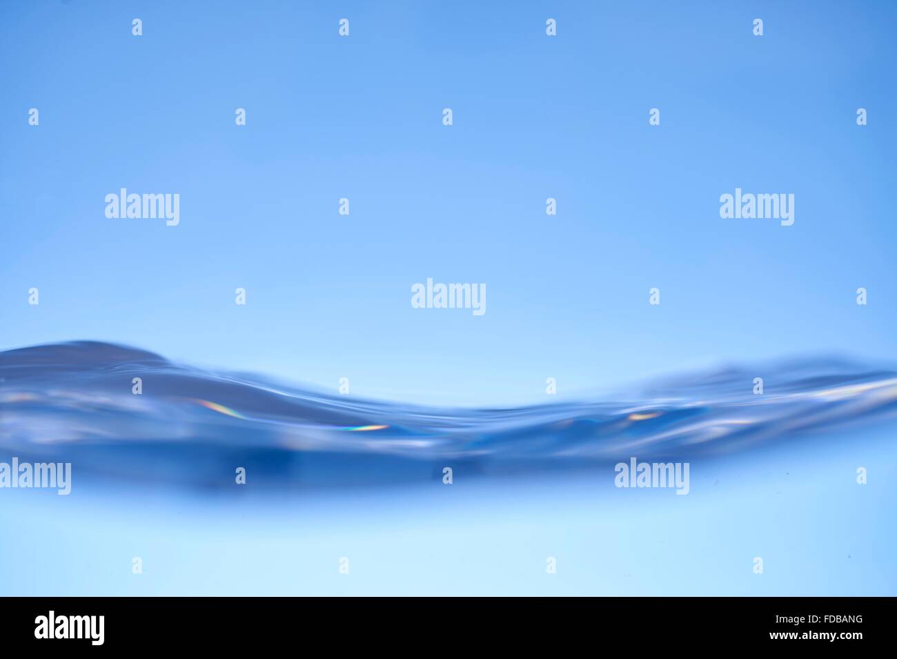 A studio photo of a blue water line Stock Photo - Alamy