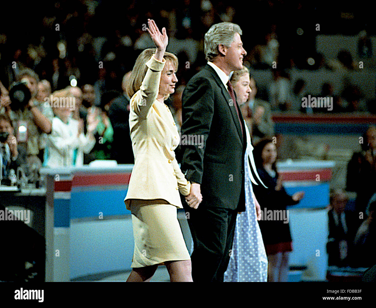 Stand with us president george bush and his wife hi-res stock ...