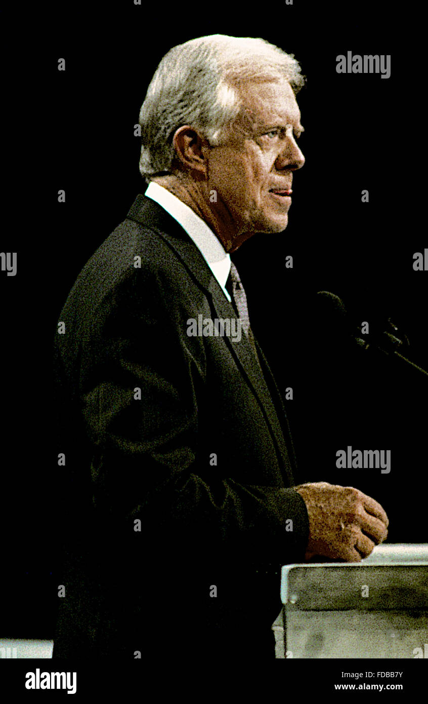 New York, NY, USA, 14th July 1992 Former US President James "Jimmy ...