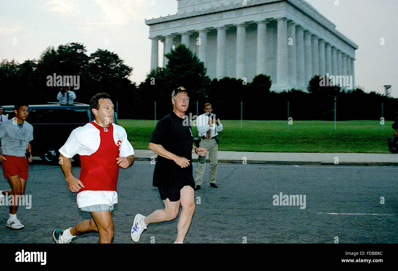 President jogging hi-res stock photography and images - Alamy