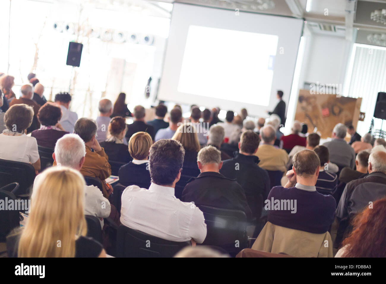Audience in the lecture hall Stock Photo - Alamy