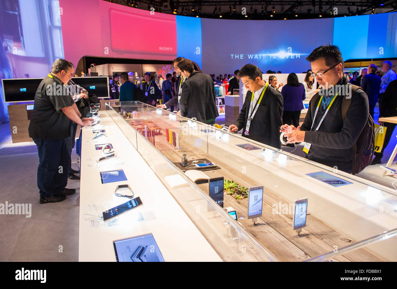 The Sony booth at the CES show in Las Vegas Stock Photo - Alamy