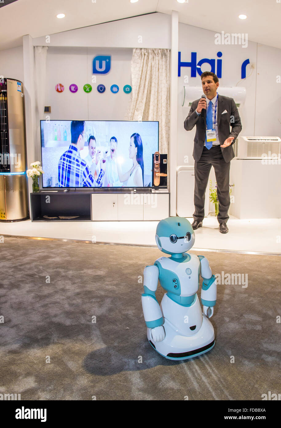 The Haier booth at the CES show held in Las Vegas Stock Photo - Alamy