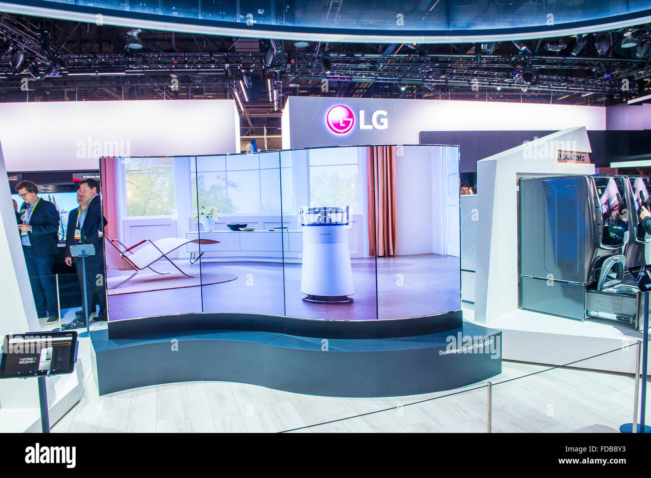 The LG booth at the CES show held in Las Vegas Stock Photo - Alamy