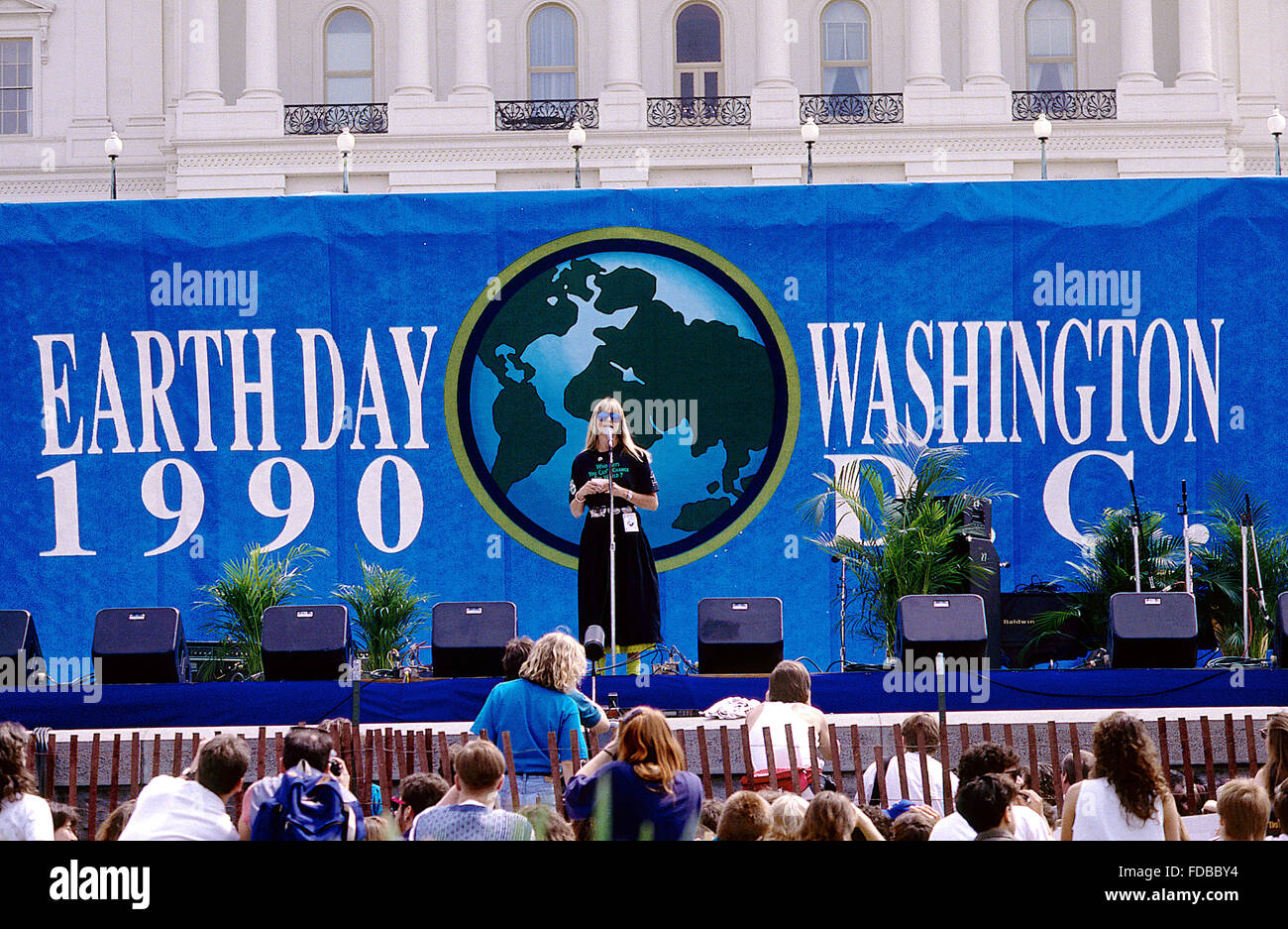 Washington, DC., USA, 22nd April, 1990 Olivia Newton-John at Earth Day ...