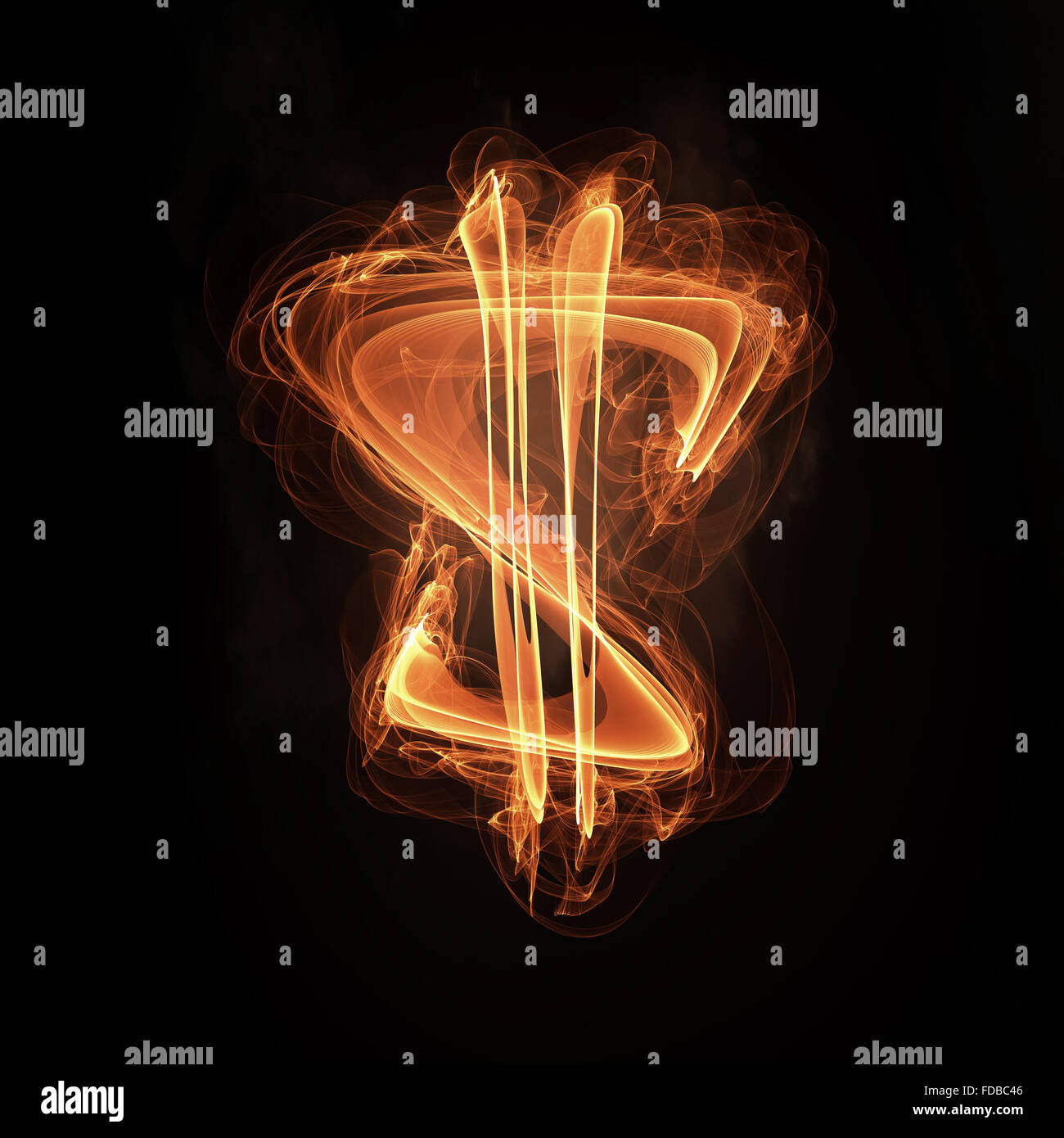 Dollar currency glowing symbol on dark background Stock Photo - Alamy