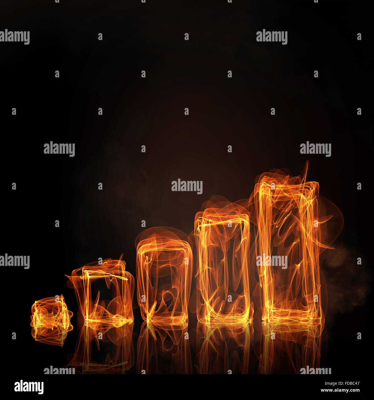 Glowing graph hi-res stock photography and images - Alamy