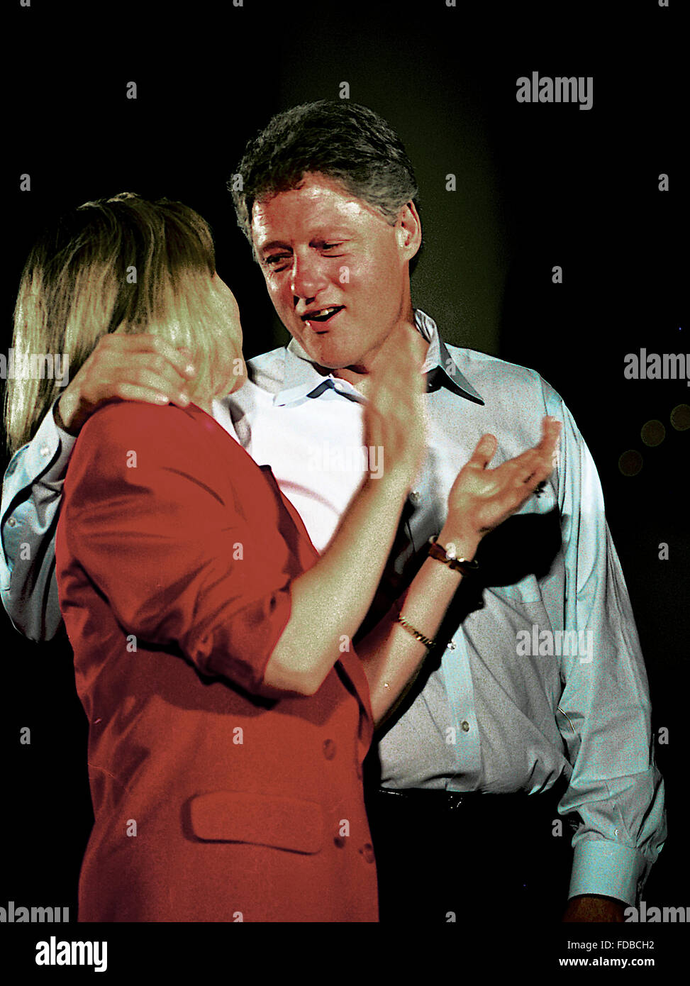Waco, Texas, USA, 28th August, 1992 Bill and Hillary Clinton at Brazos ...