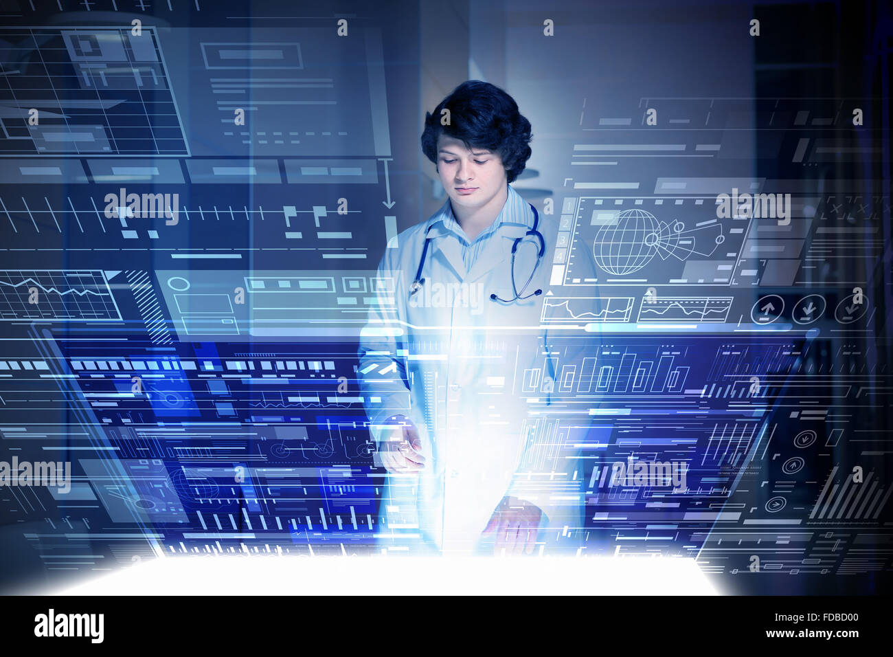 Modern computer interface hi-res stock photography and images - Alamy