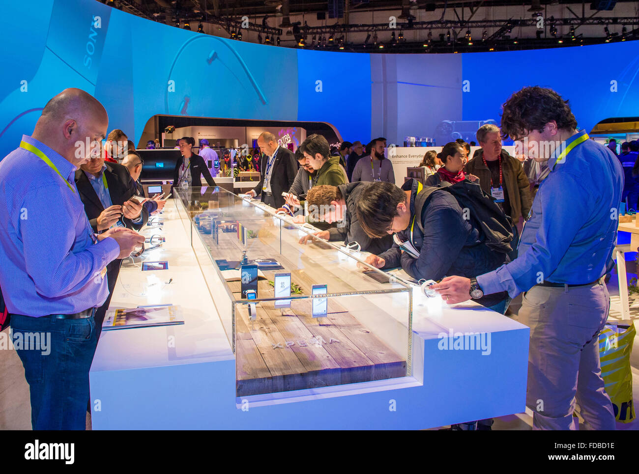 The Sony booth at the CES show in Las Vegas Stock Photo - Alamy