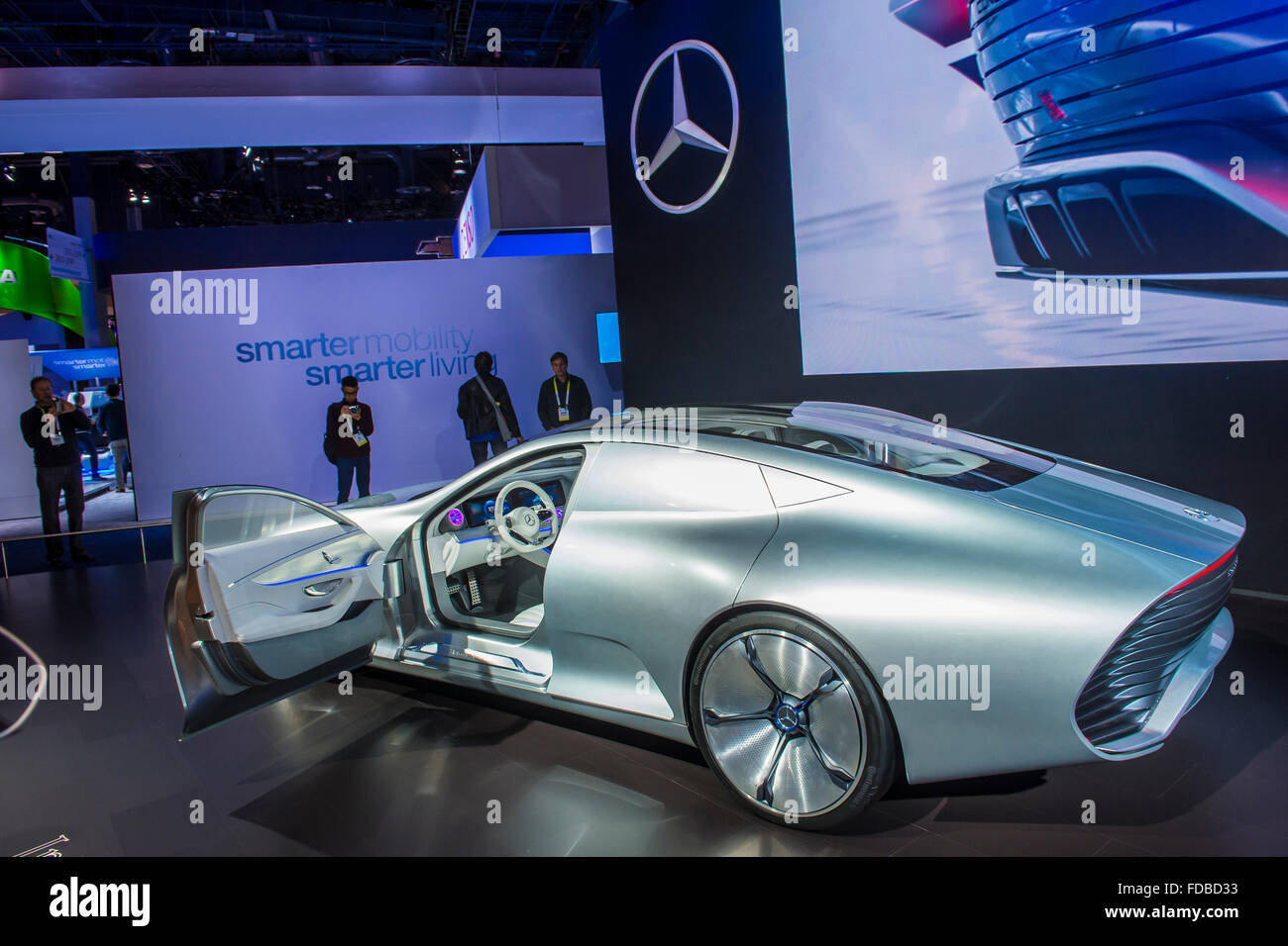 The Mercedes IAA concept vehicle at the CES Show in Las Vegas, Navada ...