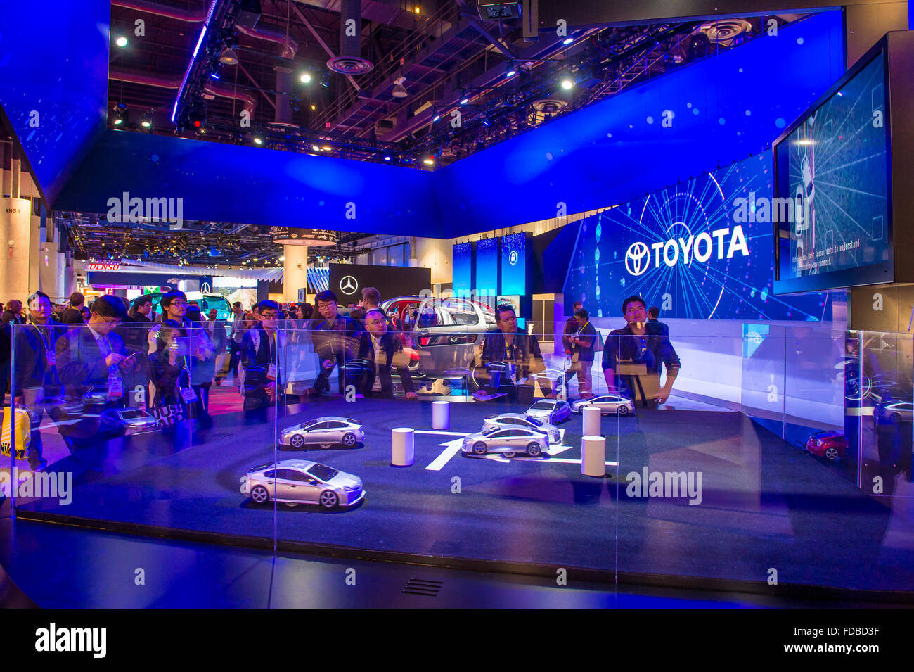 The Toyota booth at the CES Show in Las Vegas Stock Photo - Alamy