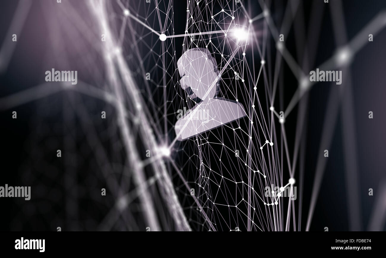 Dark virtual technology background with lines and grids Stock Photo - Alamy