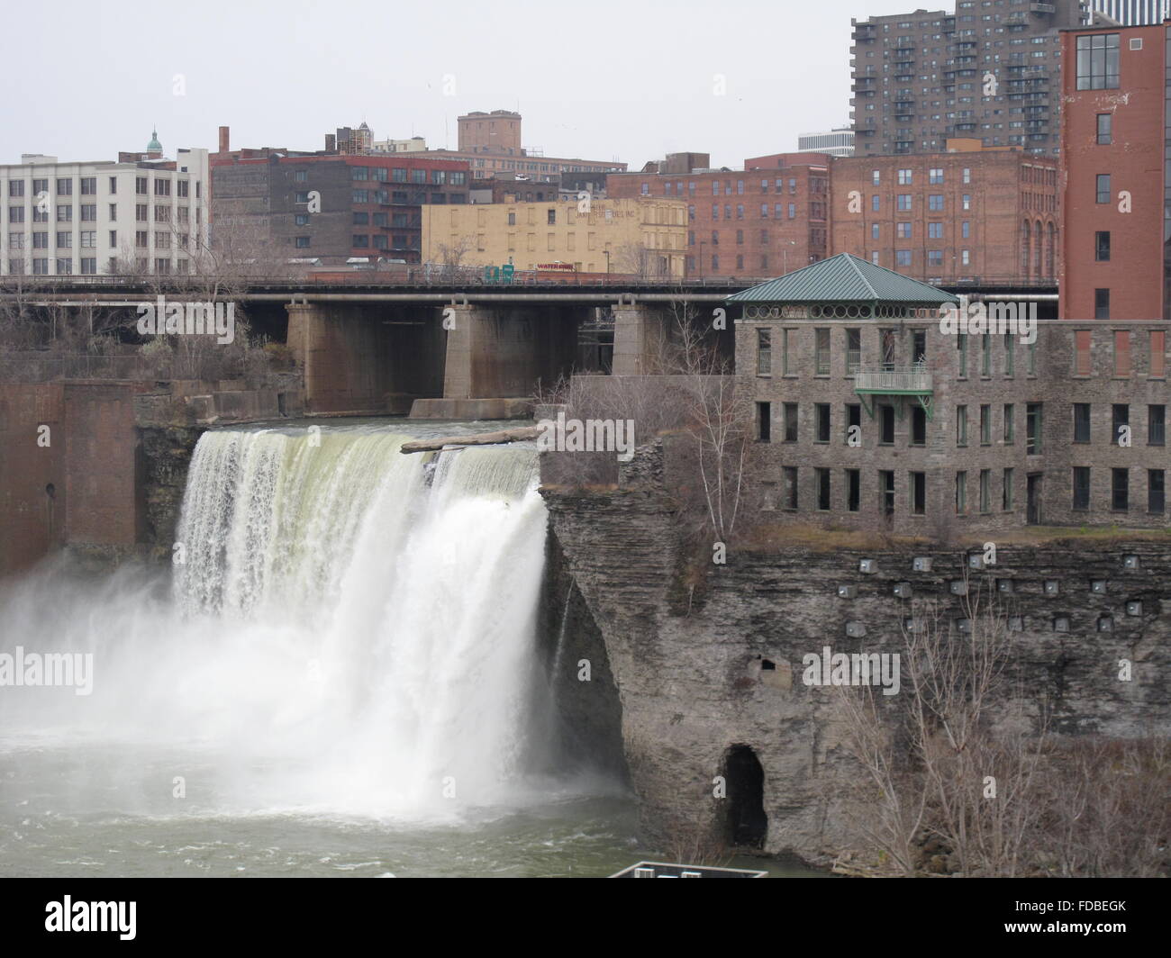 Water fall in Rochester Stock Photo - Alamy