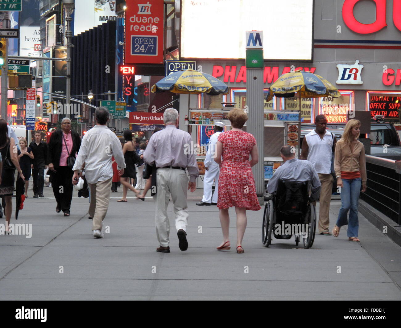 People walking in Times Square, NY Stock Photo - Alamy