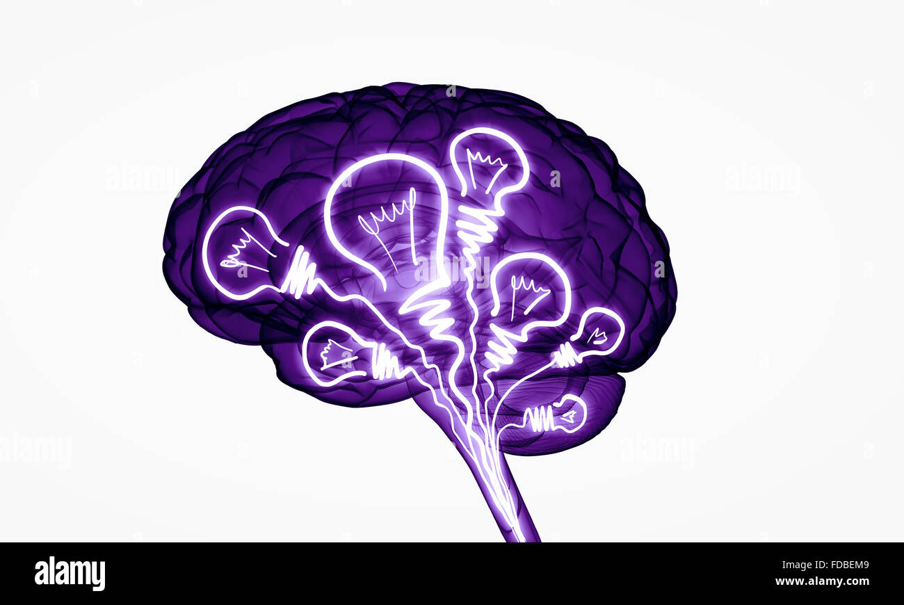 Human brain scan Cut Out Stock Images & Pictures - Alamy