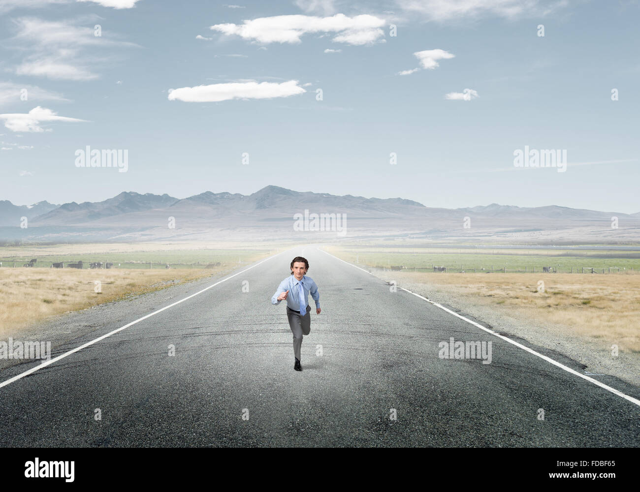 Young guy running on asphalt hi-res stock photography and images - Alamy