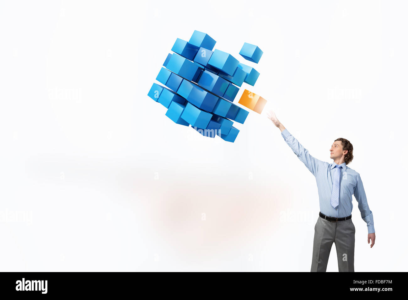 Hand reaching Cut Out Stock Images & Pictures - Alamy