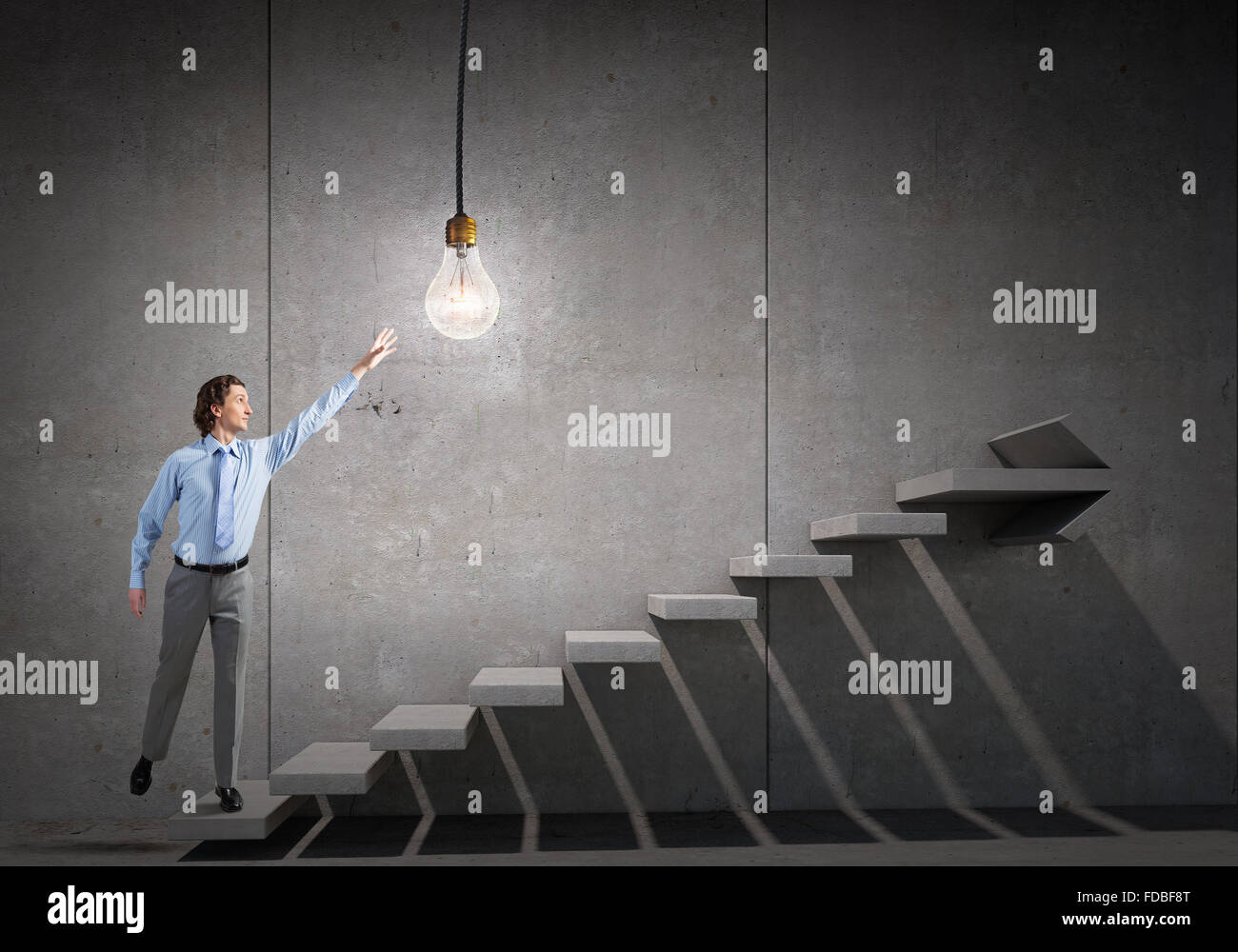 Young hand reaching to light hi-res stock photography and images - Alamy